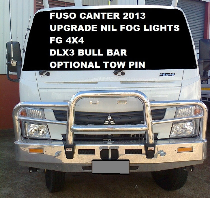 Fuso Canter Fe Deluxe 3 Bullbar With Towpin (2012 To ) – Bars N Racks