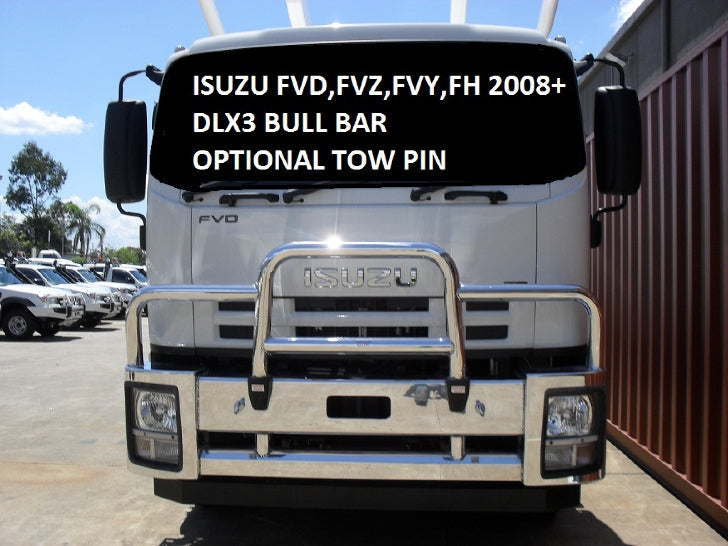 Isuzu Fv (Fh) Euro 5 Deluxe 3 Bullbar With Towpin (/11 To ) – Bars N Racks