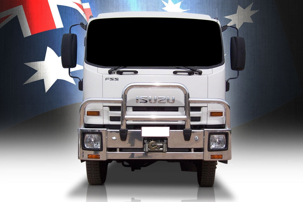 (B3IS3123SYZ) ISUZU FSS (FH) Deluxe 3 Winch Compatible Bullbar (/08 to ...